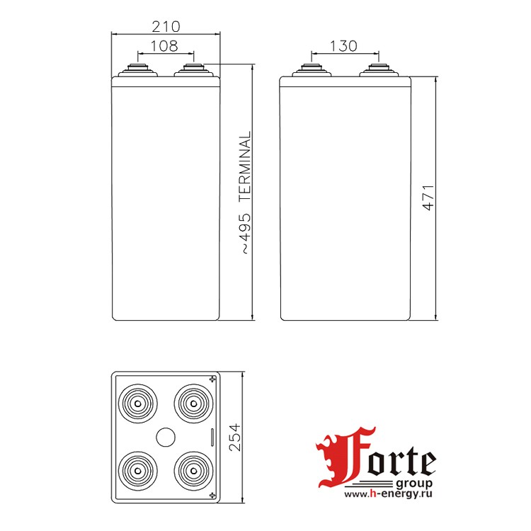 FIAMM 2 SLA 1000 2v 1025ah (2в 1025Ач) Розница / опт - спец цены