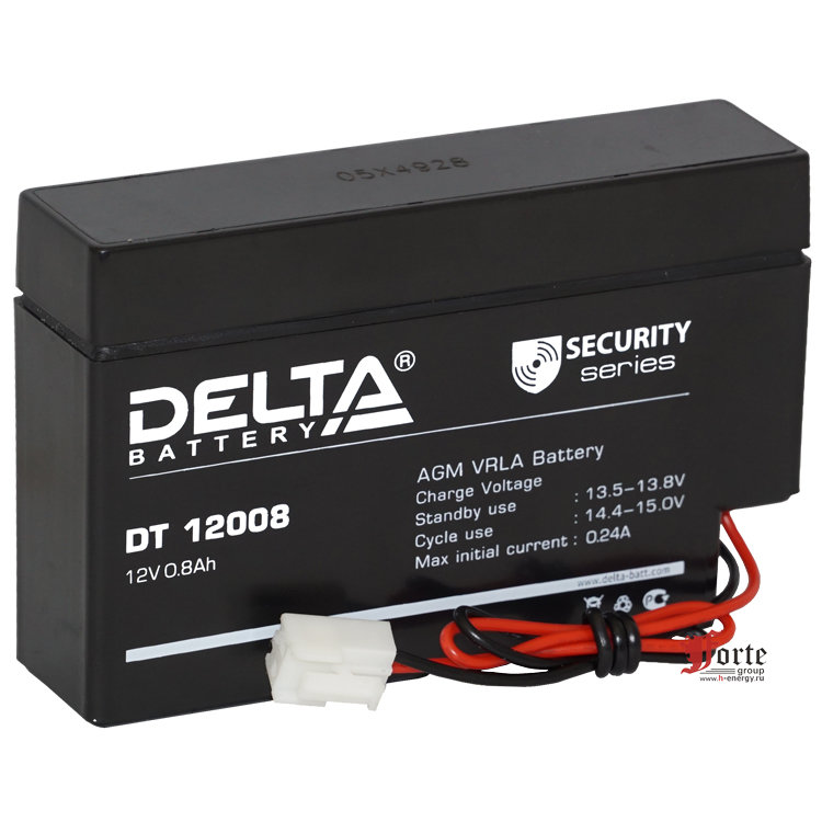 DELTA DT 12008 аккумулятор 12v 0.8ah, купить оптом по РФ