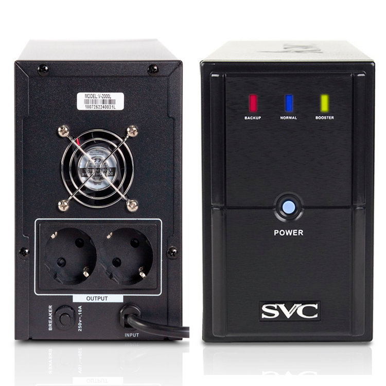 SVC V-2000-L ИБП для компьютера 2000ВА (1200 Вт)