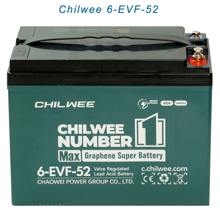 Chilwee 6-EVF-52 тяговая гелевая батарея 12v 62Ah