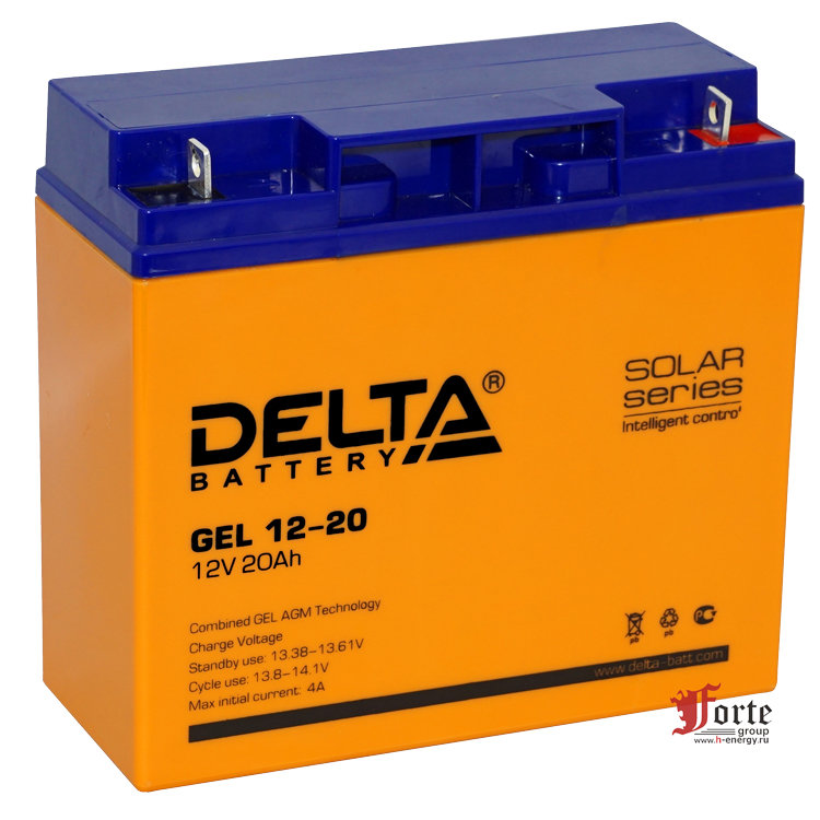 Delta GEL 12-20 аккумулятор технологии GEL+AGM. Опт/розн.