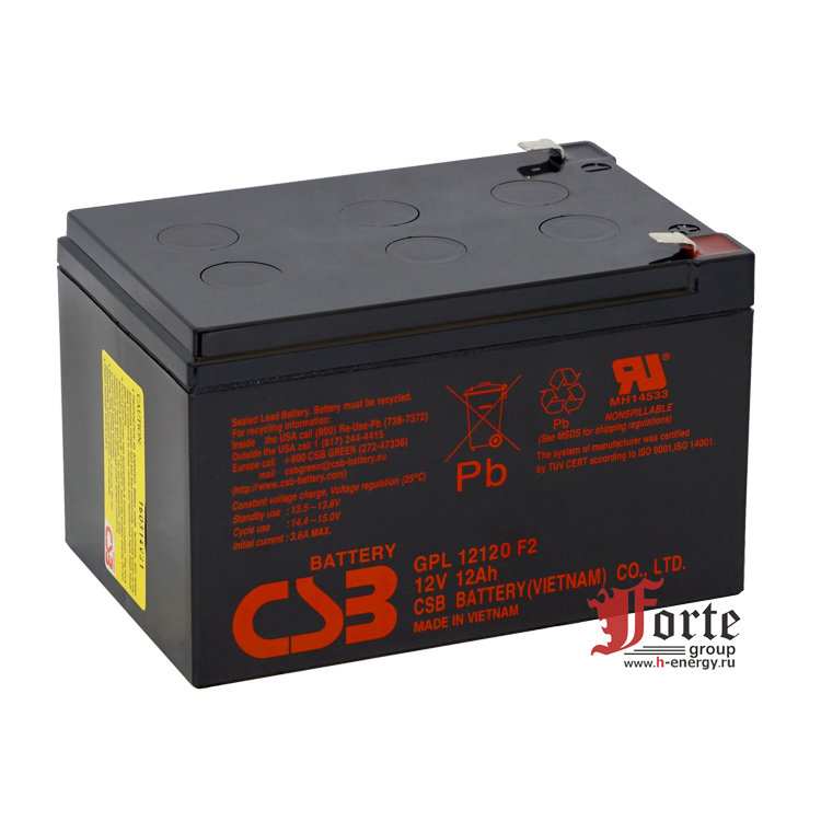 CSB GPL 12120 аккумулятор срок службы 10 лет.