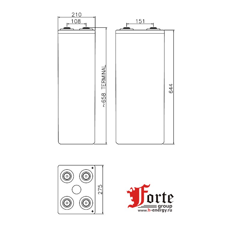 FIAMM 2 SLA 1500 2v 1500ah (2в 1500Ач) Розница / опт - спец цены