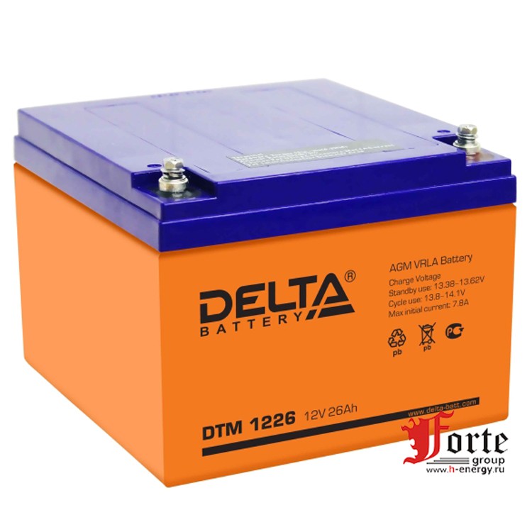 DELTA DTM 1226 (12В 26Ач) Розница / опт - спец цены