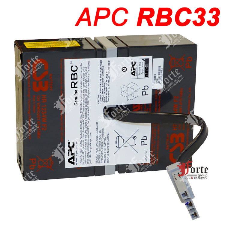 APC RBC33 сменный батарейный картридж для ИБП APC