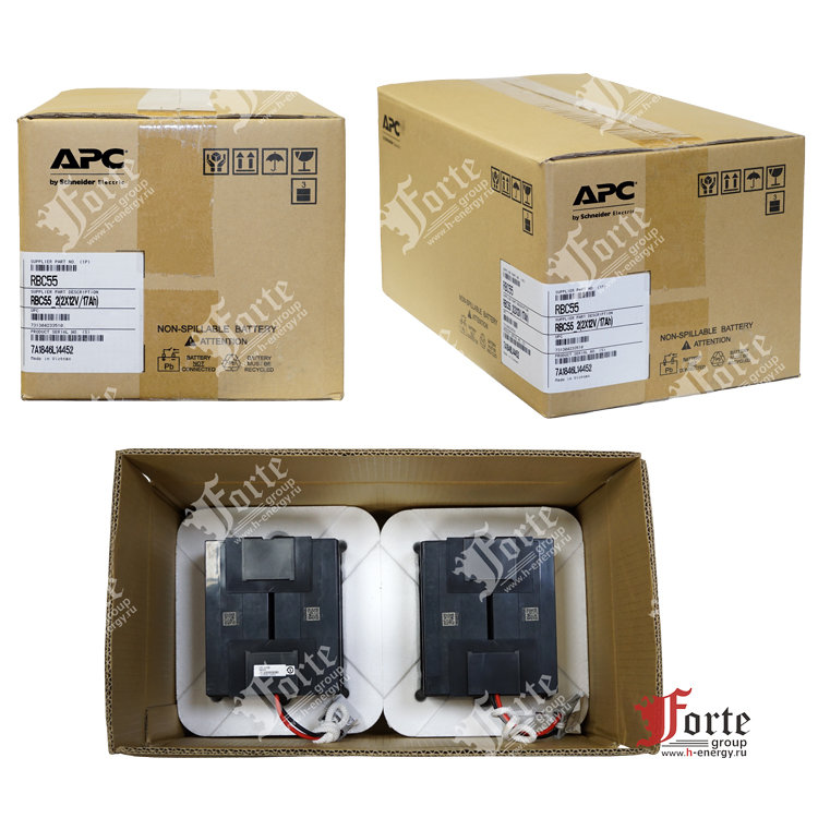 APC RBC55 сменный батарейный картридж для ИБП APC
