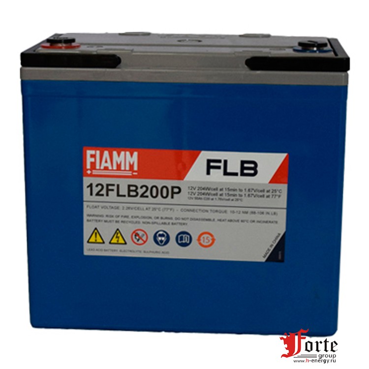 FIAMM 12 FLB 200 P 12v 55ah (12в 55Ач) Розница / опт - спец цены